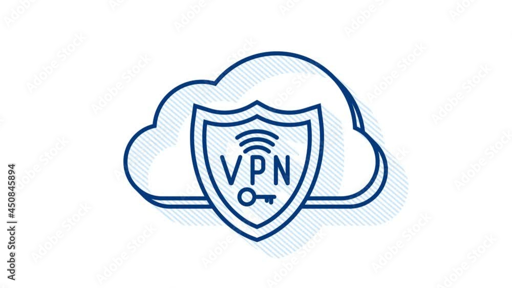Secure VPN connection concept. Virtual private network connectivity ...