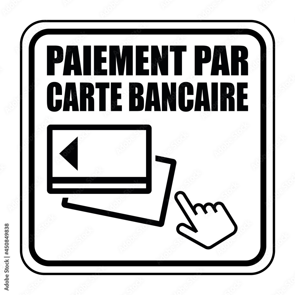 Logo paiement par carte bancaire. Stock Vector | Adobe Stock