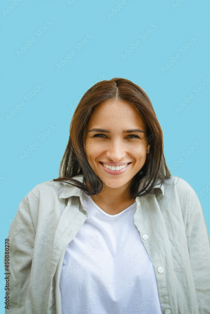 Isolated facial expression of a worried, concerned, fearful, regretful ...