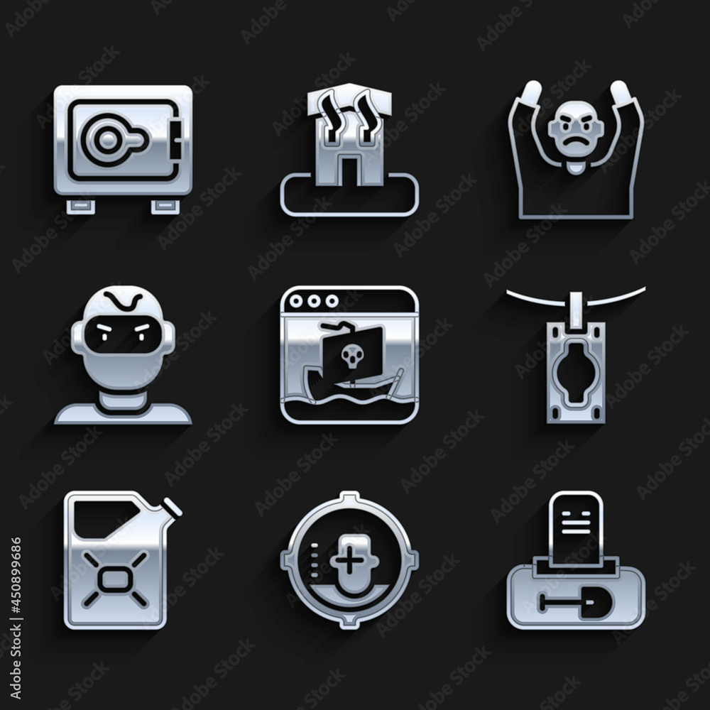 Set Internet piracy, Headshot, Grave with tombstone, Money laundering ...