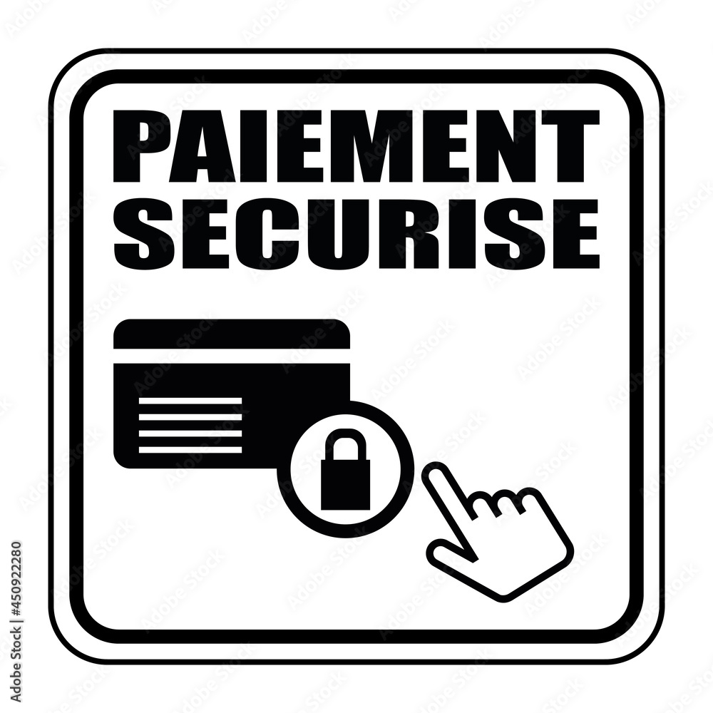 Logo paiement sécurisé. Stock Vector | Adobe Stock
