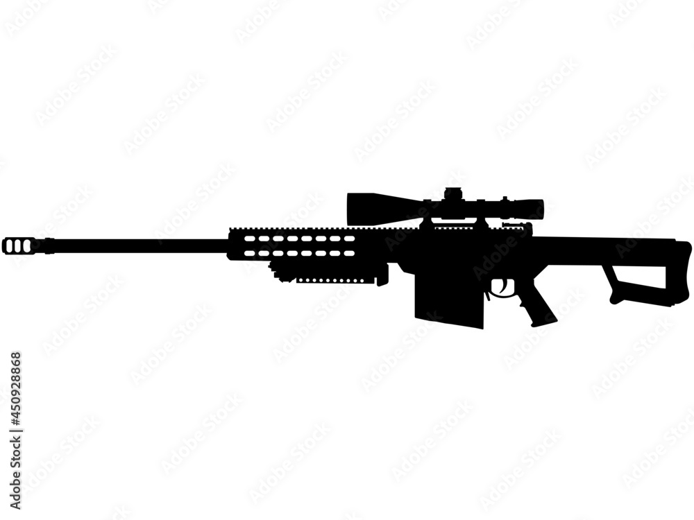 Barrett M82A1. 416 Sniper long range rifle Caliber 50 BMG United States ...