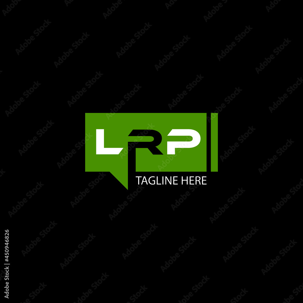 LRP letter logo design on black background.LRP creative initials letter ...