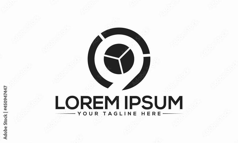 The best Design of 9 number logo Design creative and modern minimalist ...