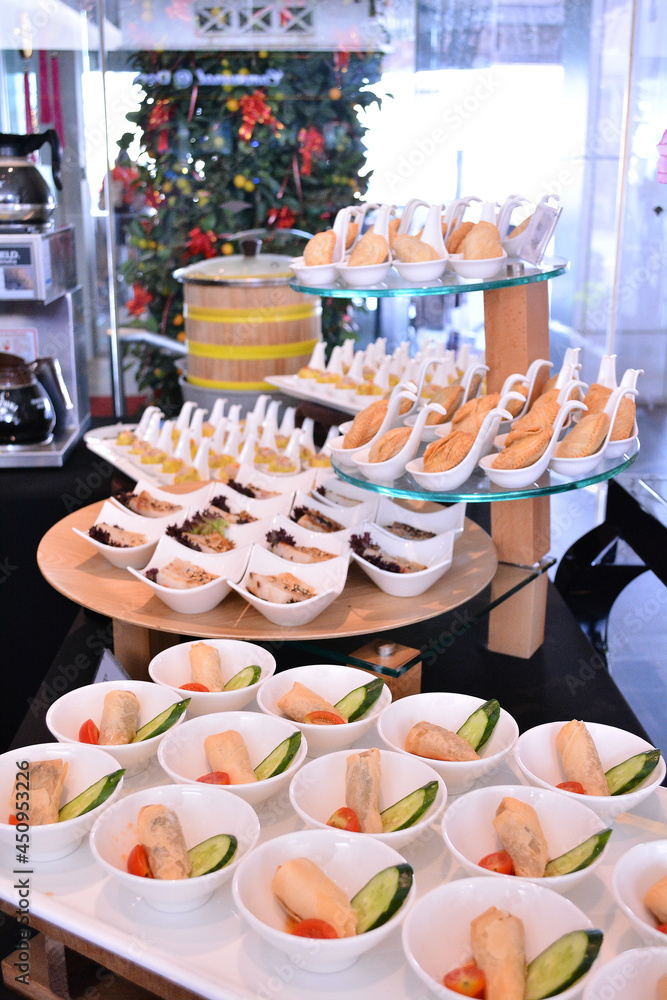 buffet party catering with lo hei yu sheng, asian and western cuisine ...