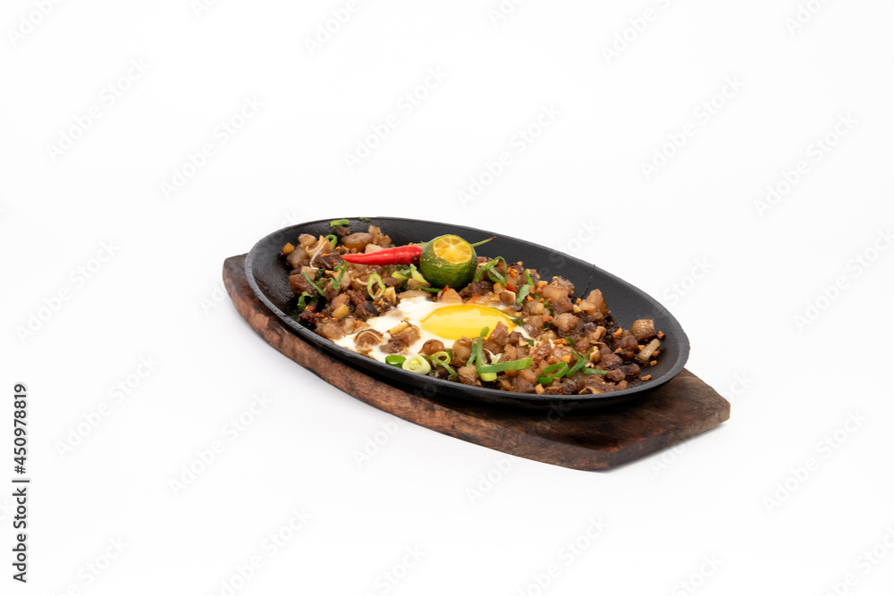 sizzling pork sisig Stock Photo | Adobe Stock