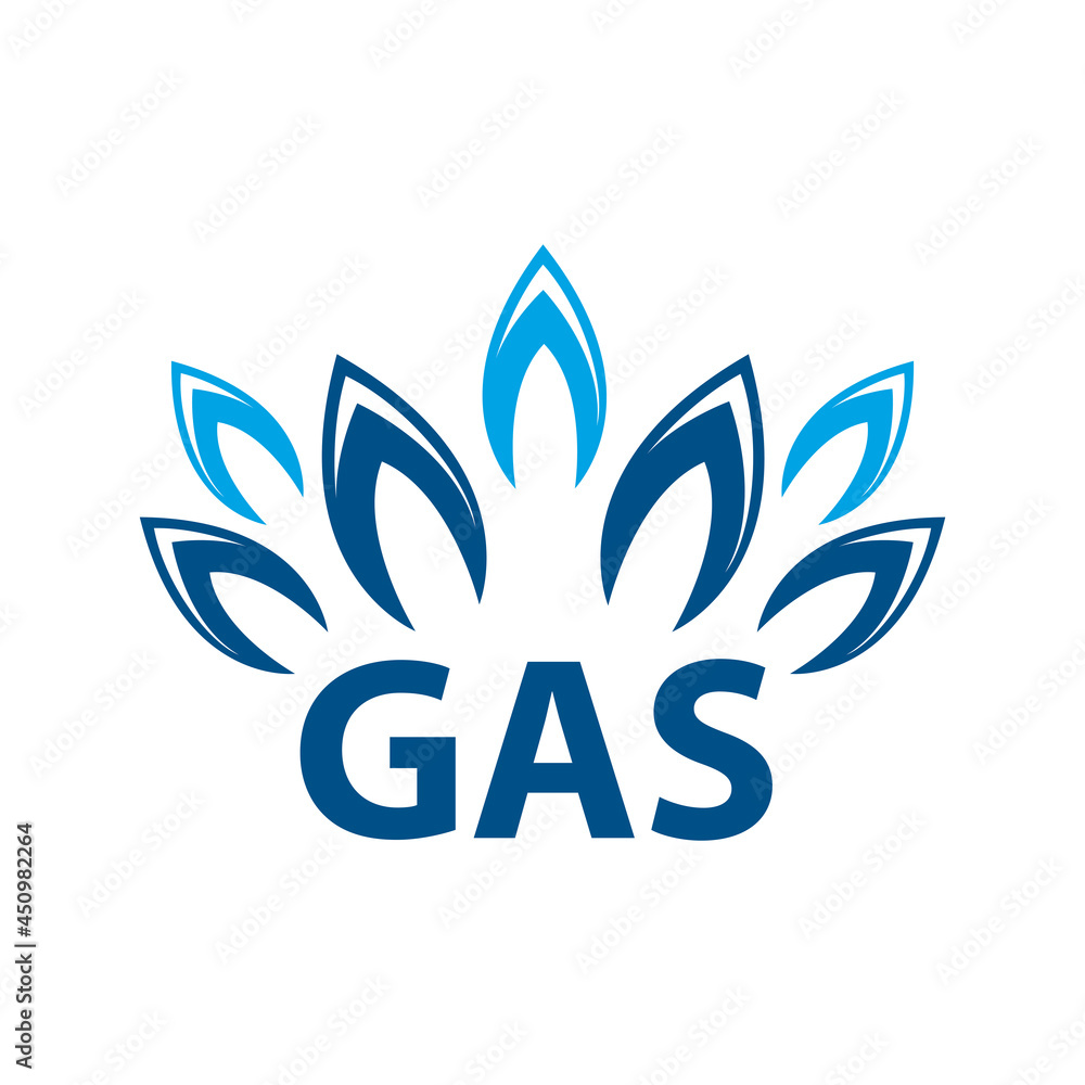 Vector logo of the gas station and equipment Stock Vector | Adobe Stock