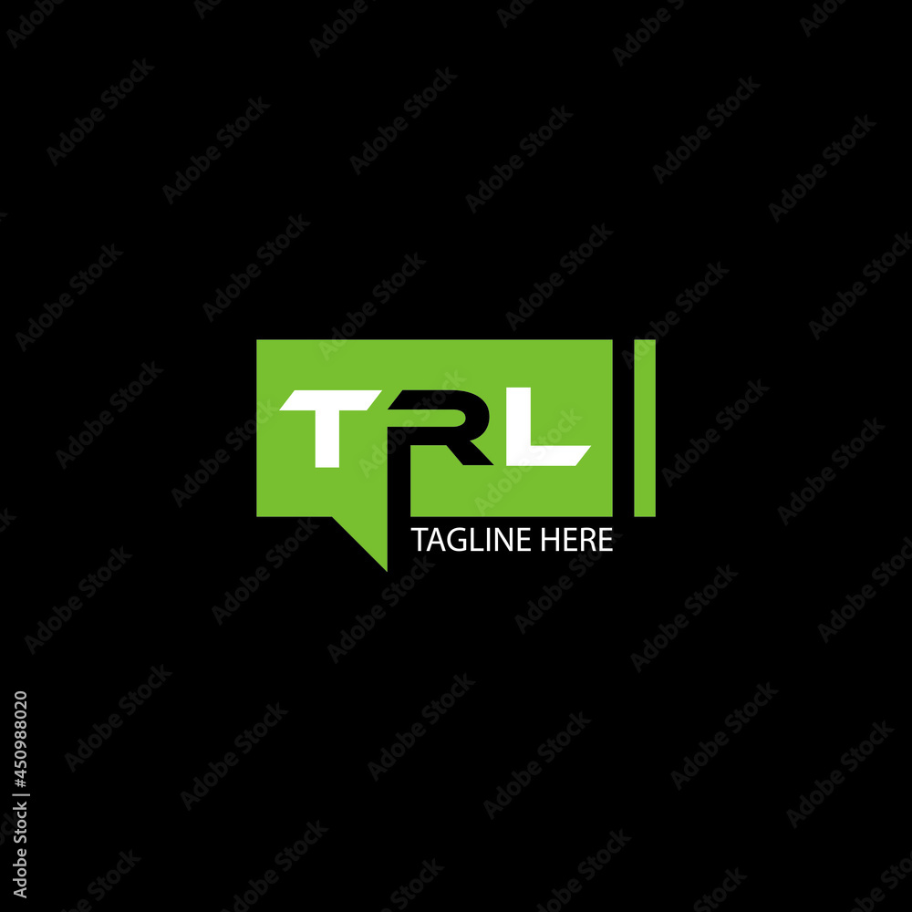 TRL letter logo design on black background.TRL creative initials letter ...