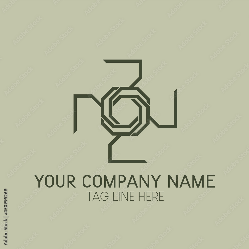 number 2 repetition logo with a modern futuristic style, this logo is ...