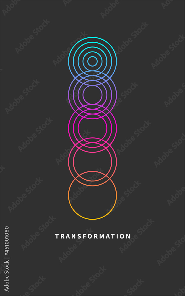 Change icon, transformation, evolution, development, coaching color ...