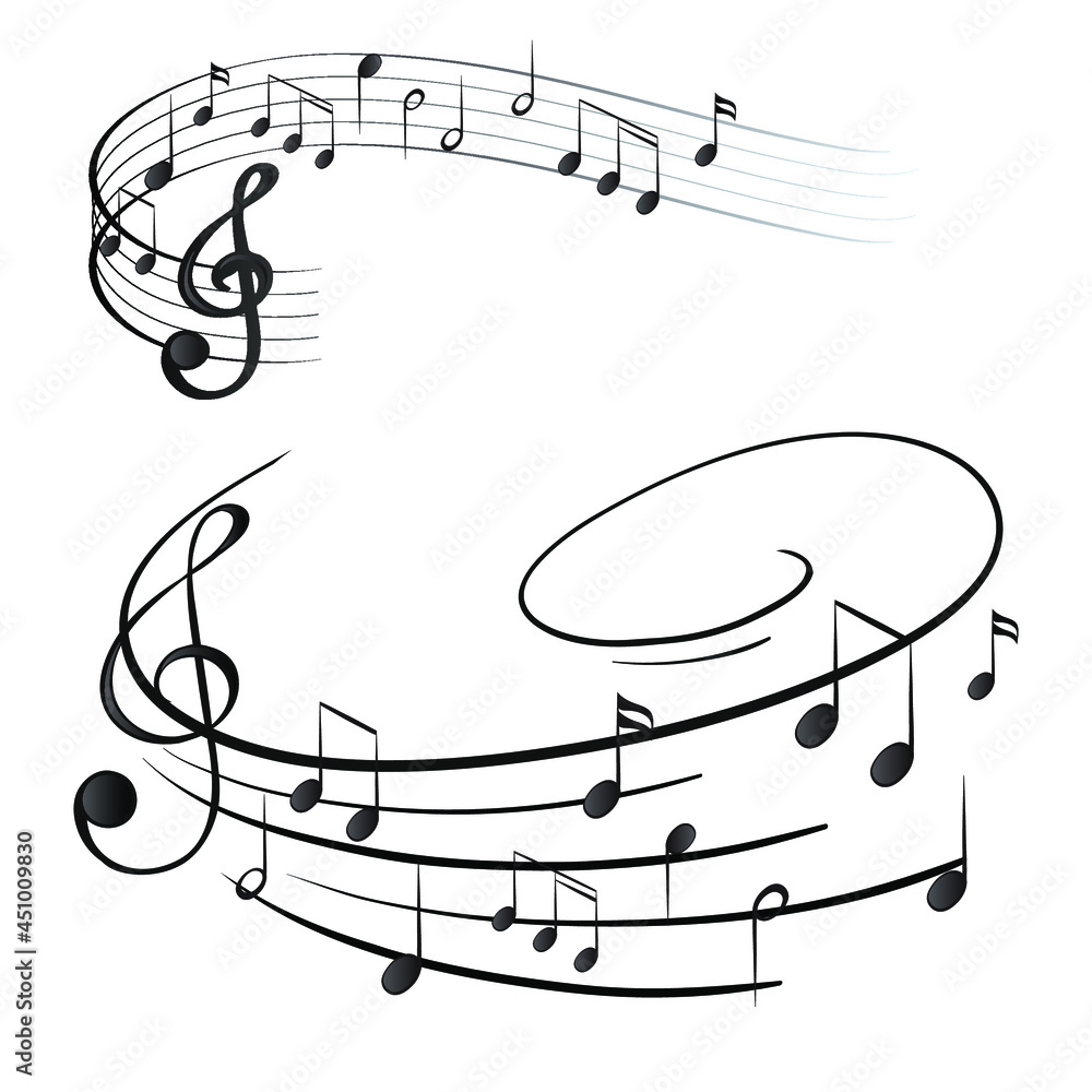 Poster Music note background vector png – Wall Art | UkPosters