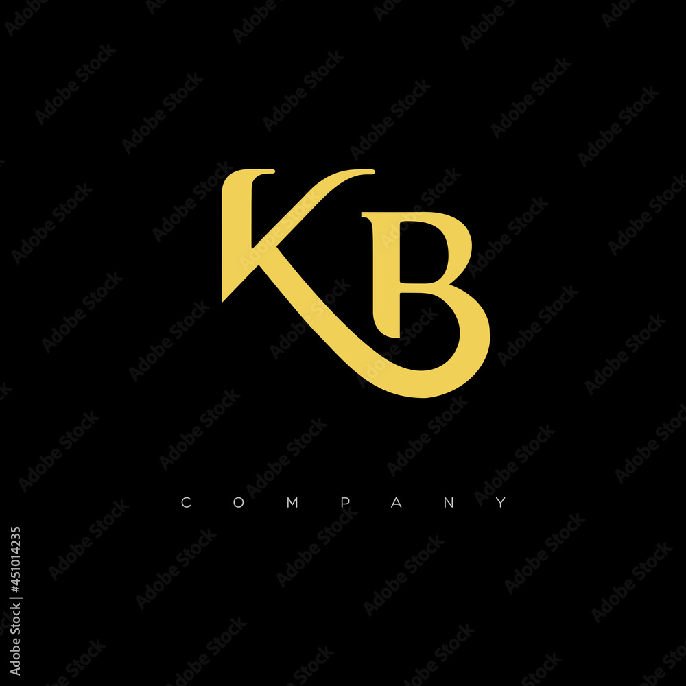 Initial KB logo design vector Stock Vector | Adobe Stock