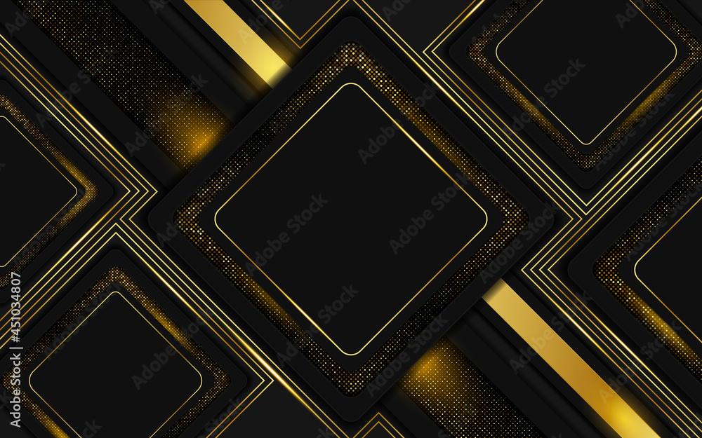 Gradient golden luxury background Premium Vector Design, Gold Line ...