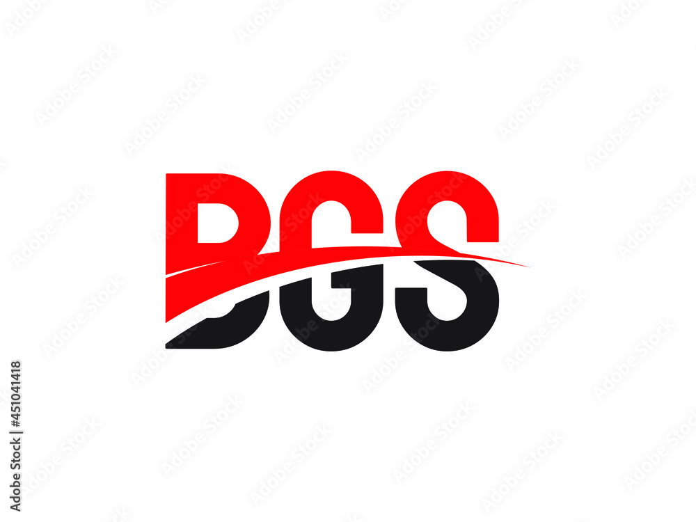 BGS Letter Initial Logo Design Vector Illustration Stock Vector | Adobe ...