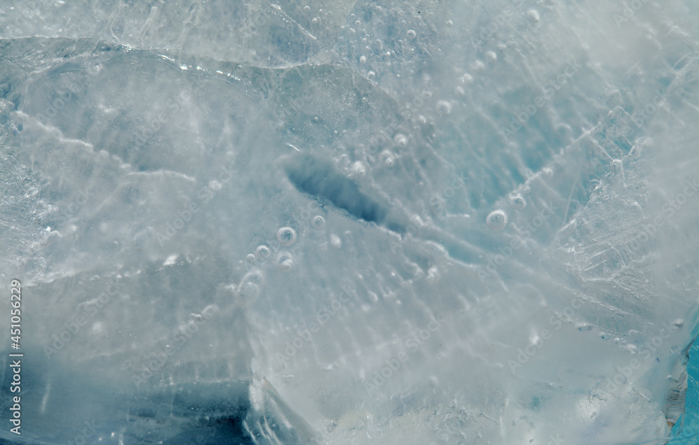 Ice texture with small round air bubbles trapped inside Stock Photo ...