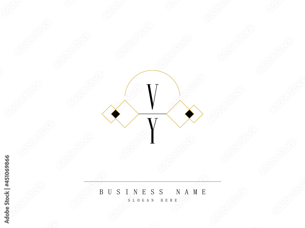 Letter VY Logo, Creative vy Logo Template with Creative Line Art ...