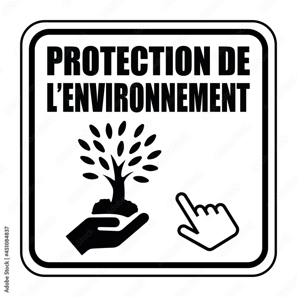 Logo protection de l'environnement. Stock Vector | Adobe Stock