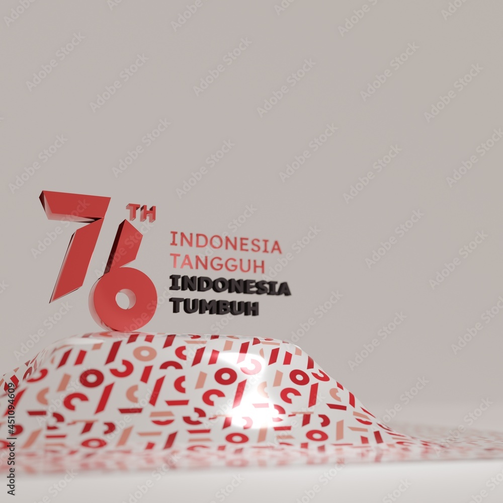 Ilustração do Stock: Background HUT RI KE-76 3D untuk banner dan poster ...