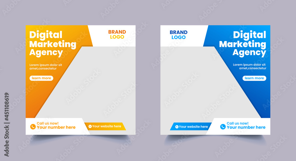 Digital Marketing Social Media Post Template, Digital marketing agency ...