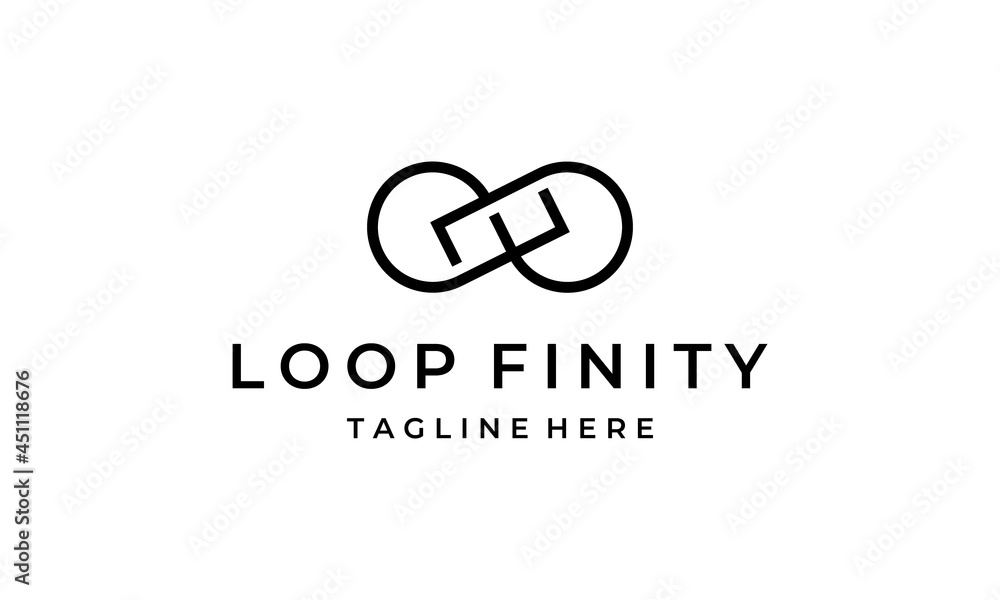 Infinity Infinite Loop Mobius Motion Limitless with Initial Letter LF ...