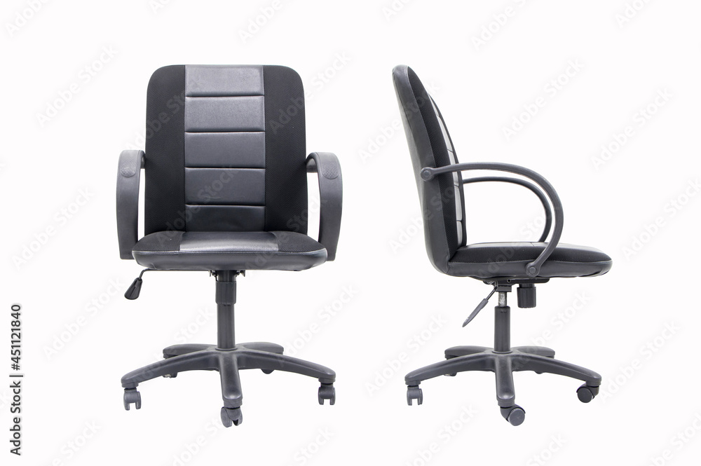 Office Chair. Side and front photo Chair structure empty swivel for ...