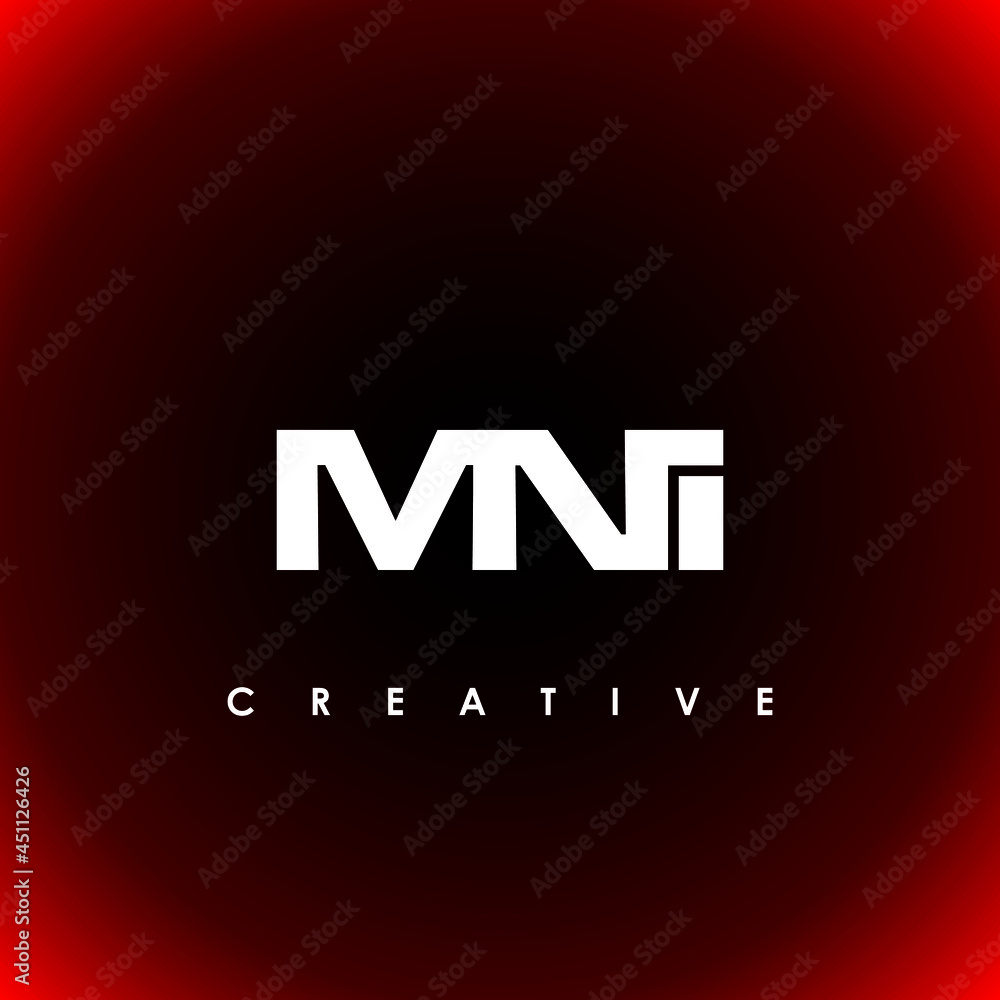 MNI Letter Initial Logo Design Template Vector Illustration Stock ...