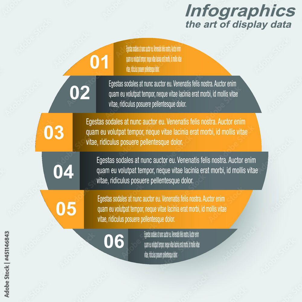 Infographic display template. Idea to display information, ranked and ...