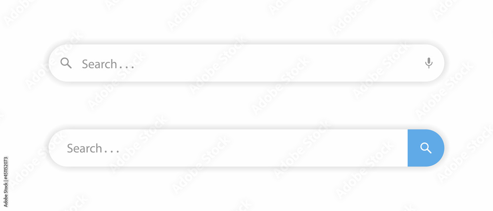 Modern Search Bar Icon Vector of Browser Stock Vector | Adobe Stock