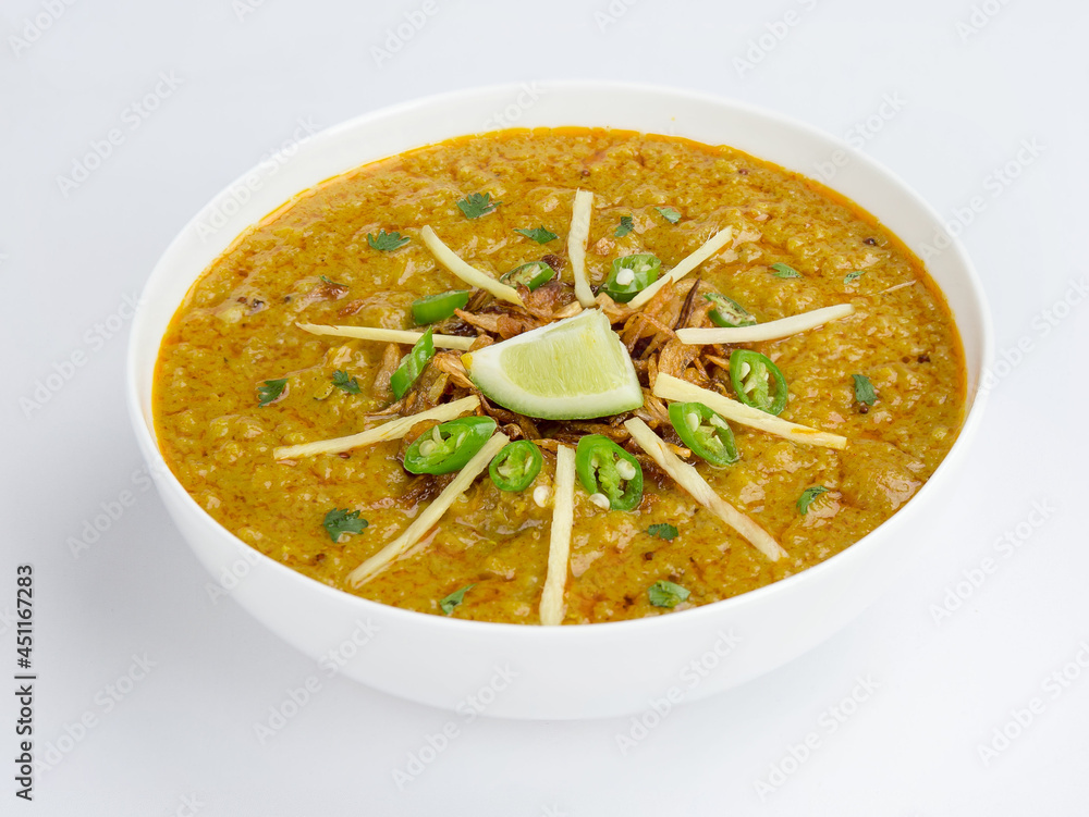 Traditional shahi haleem | Indian halim | Iftar dish haleem Stock Photo ...