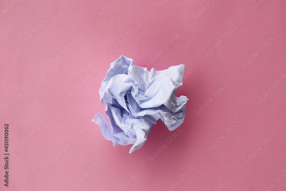 Crumpled paper ball, rejection and failure concept. Stock Photo | Adobe ...