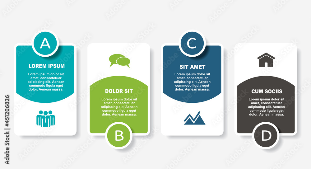Infographic design template with place for your data. Vector ...