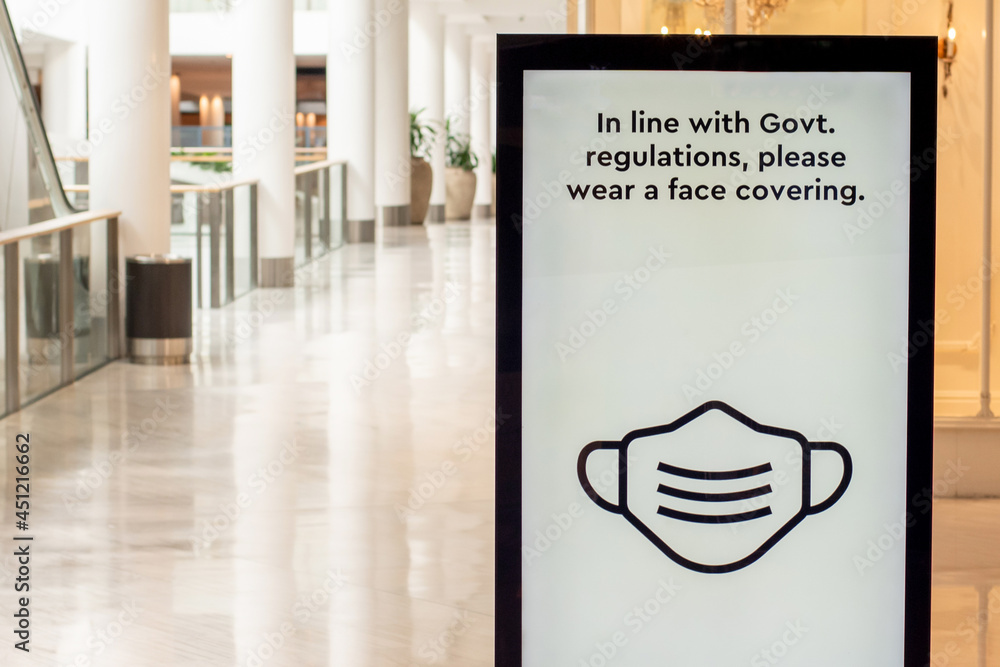 Mandatory face masks at indoors venues. In line with Government ...