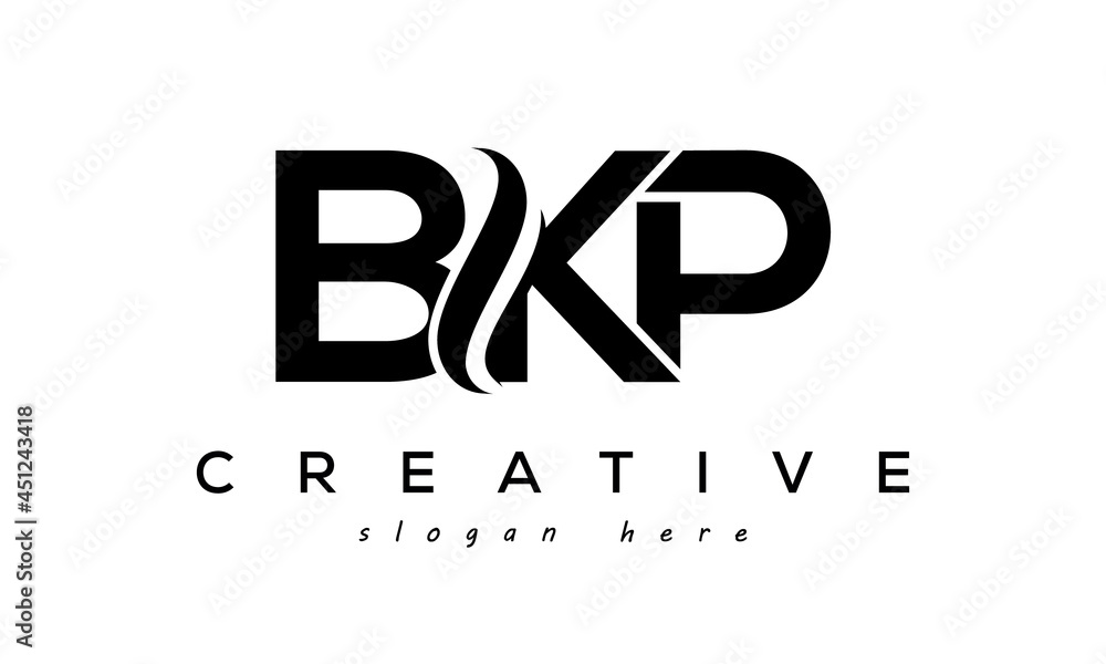 Letter BKP creative logo design vector Stock Vector | Adobe Stock