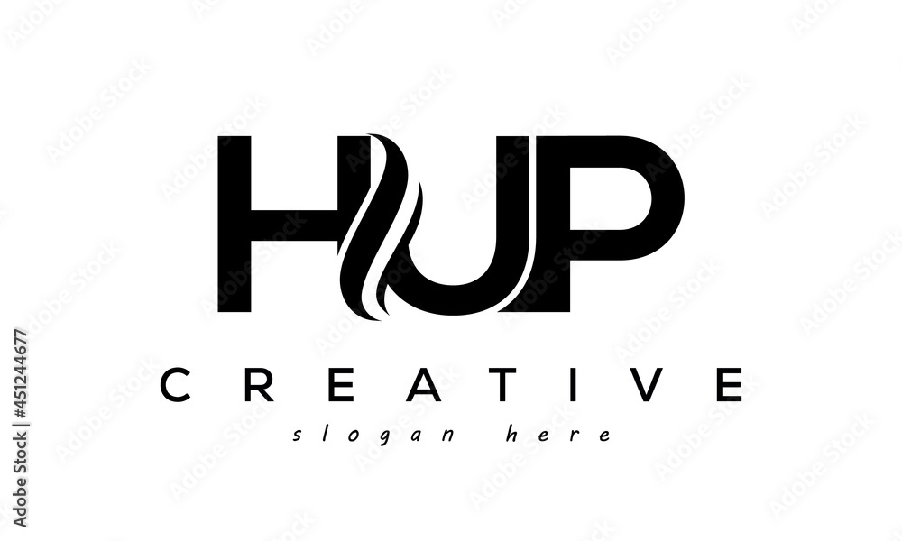 Letter HUP creative logo design vector Stock Vector | Adobe Stock