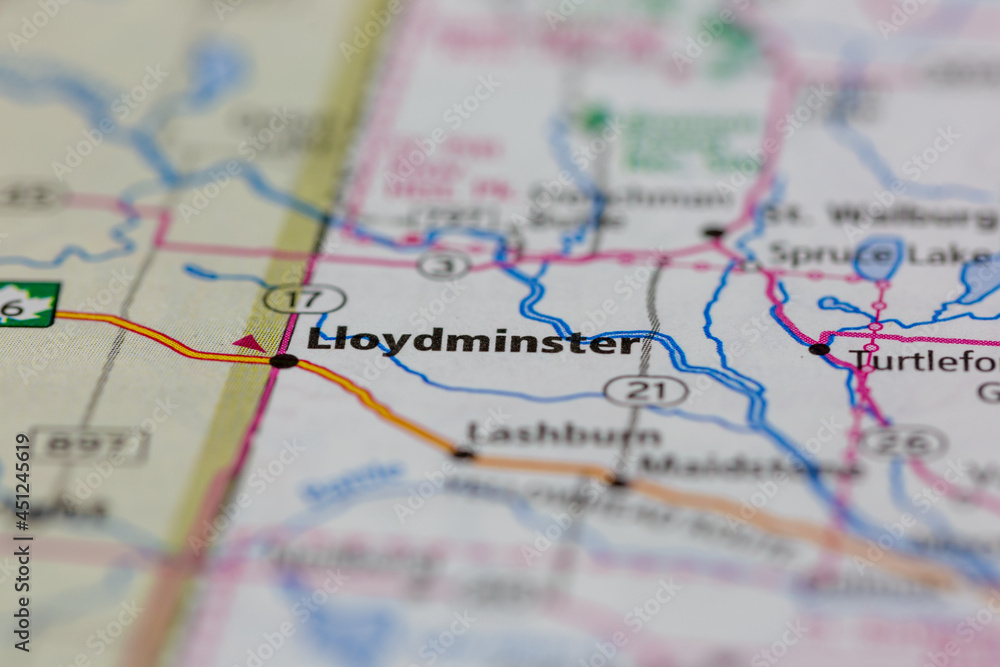 Saskatchewan Road Map