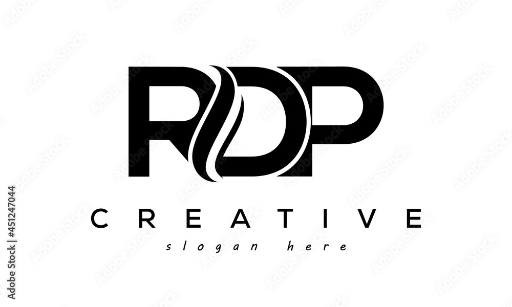 Letter RDP creative logo design vector Stock Vector | Adobe Stock
