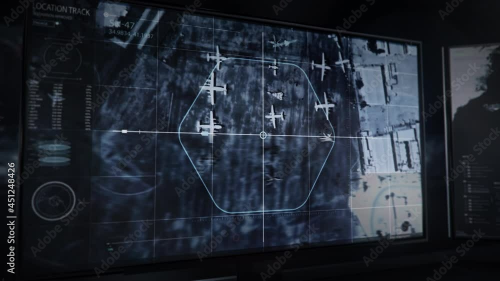 Innovation military scanning technology is looking for the enemy forces ...