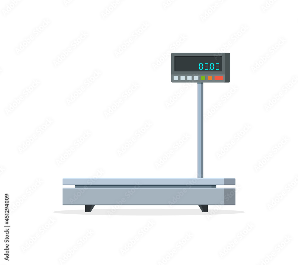 Scale weight. Scale balance for parcel and package. Industrial ...