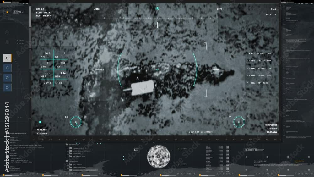 Future War Weapon System Tracking Enemy Army Force Military Tank During ...