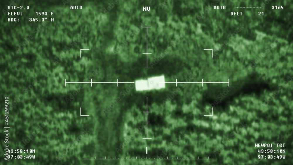 Scanning Territory And Taking Aim With Infrared Camera In Modern ...