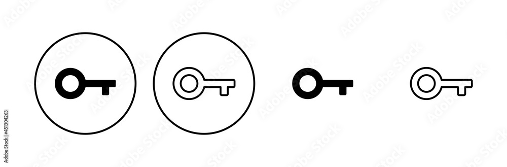 Key icon set. Key vector icon. Key symbol Stock Vector | Adobe Stock