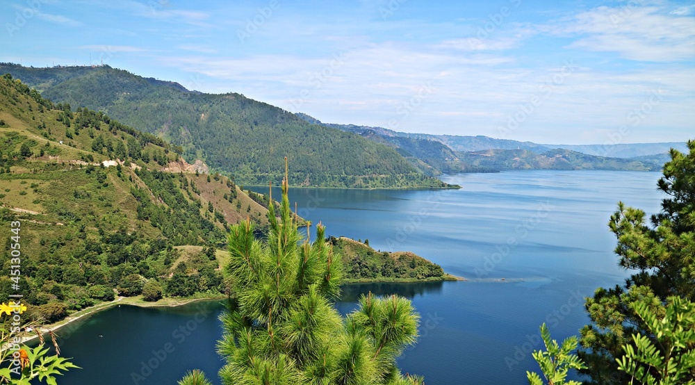 The beauty of Lake Toba which is a caldera lake comes from an ancient ...