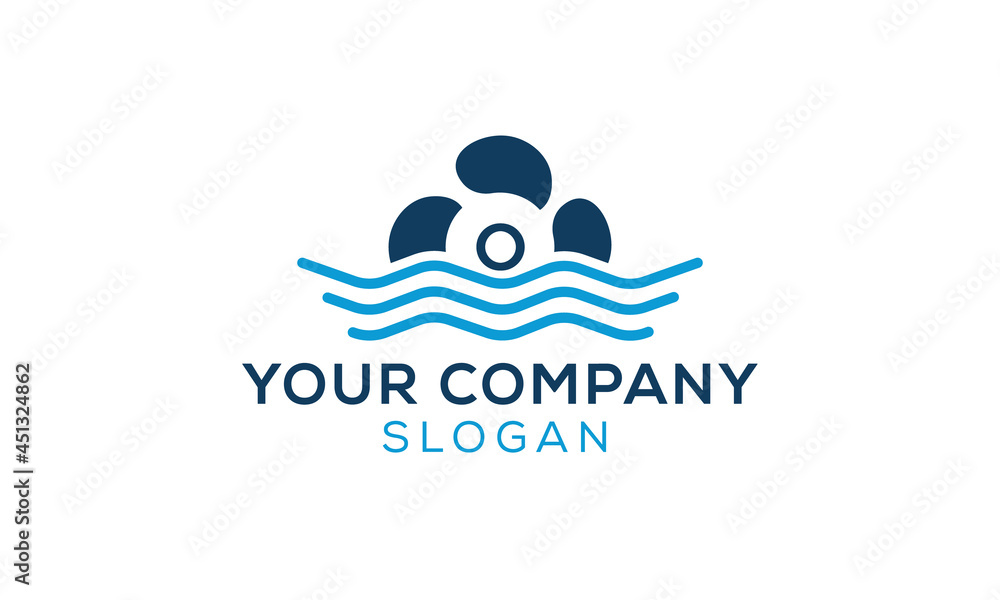 Sea logo design in abstract form, Sea vector logo concept design ...