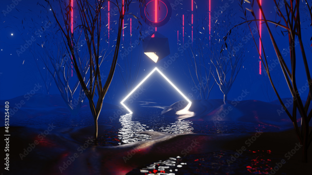 Fotografia do Stock: 3D illustration Background for advertising and ...