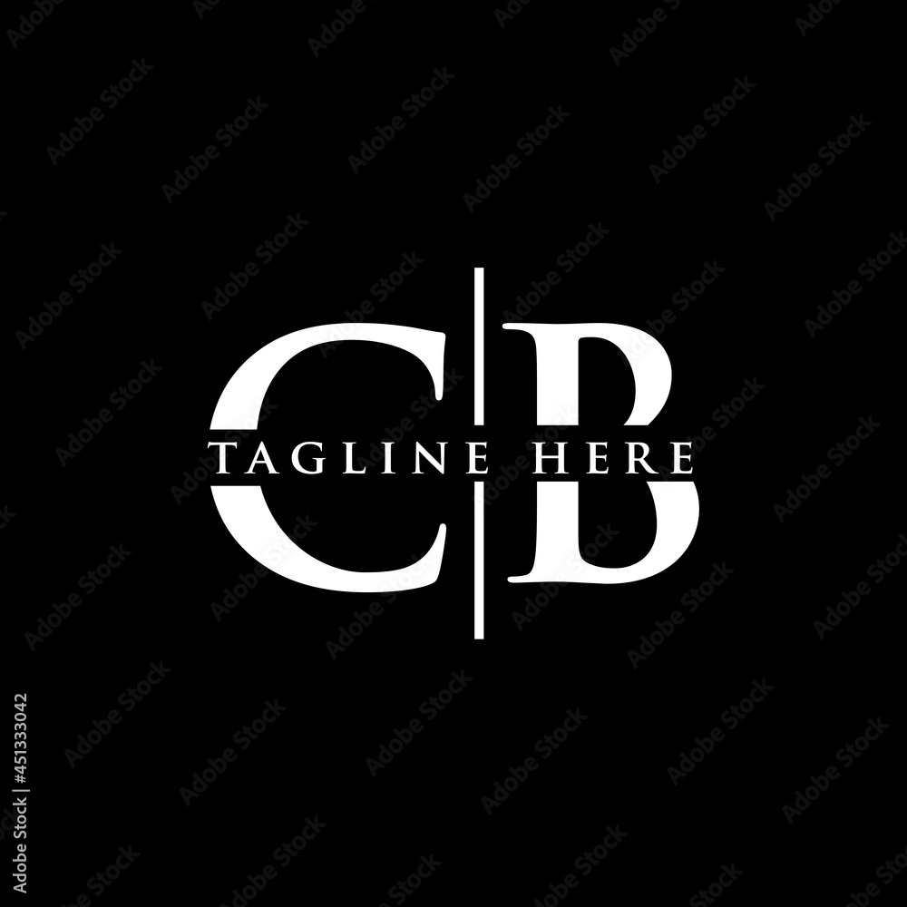 CB letter logo design on black background.CB creative initials letter ...