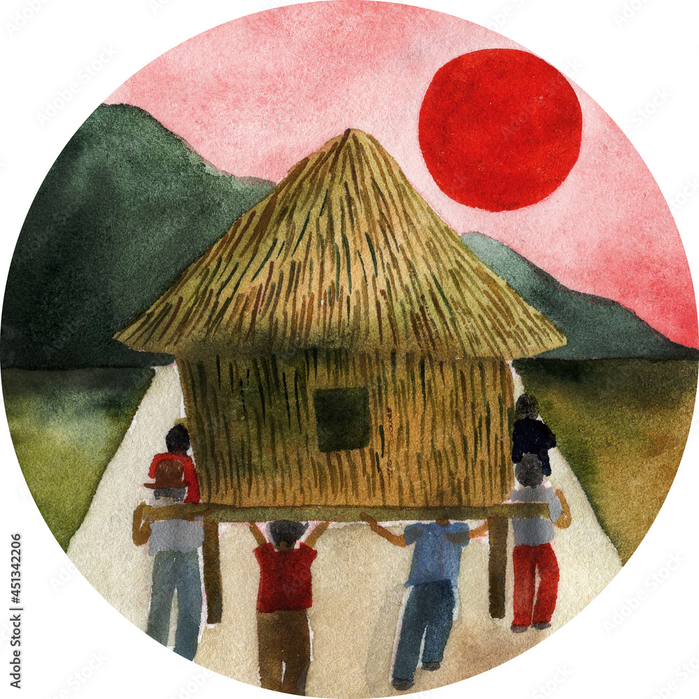 Bayanihan Stock Illustration | Adobe Stock