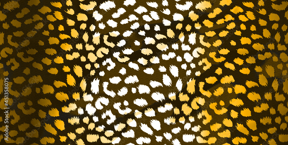 Brush Cheetah Leopard Animal Dots Color Grade Detailed Background ...