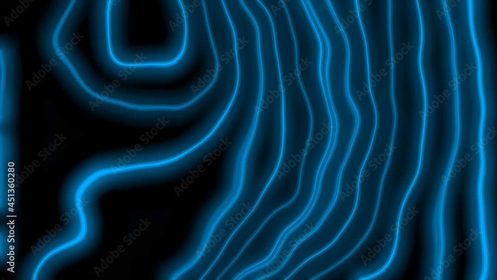 neon pattern line curves wave border geometric vj abstract Stock ...