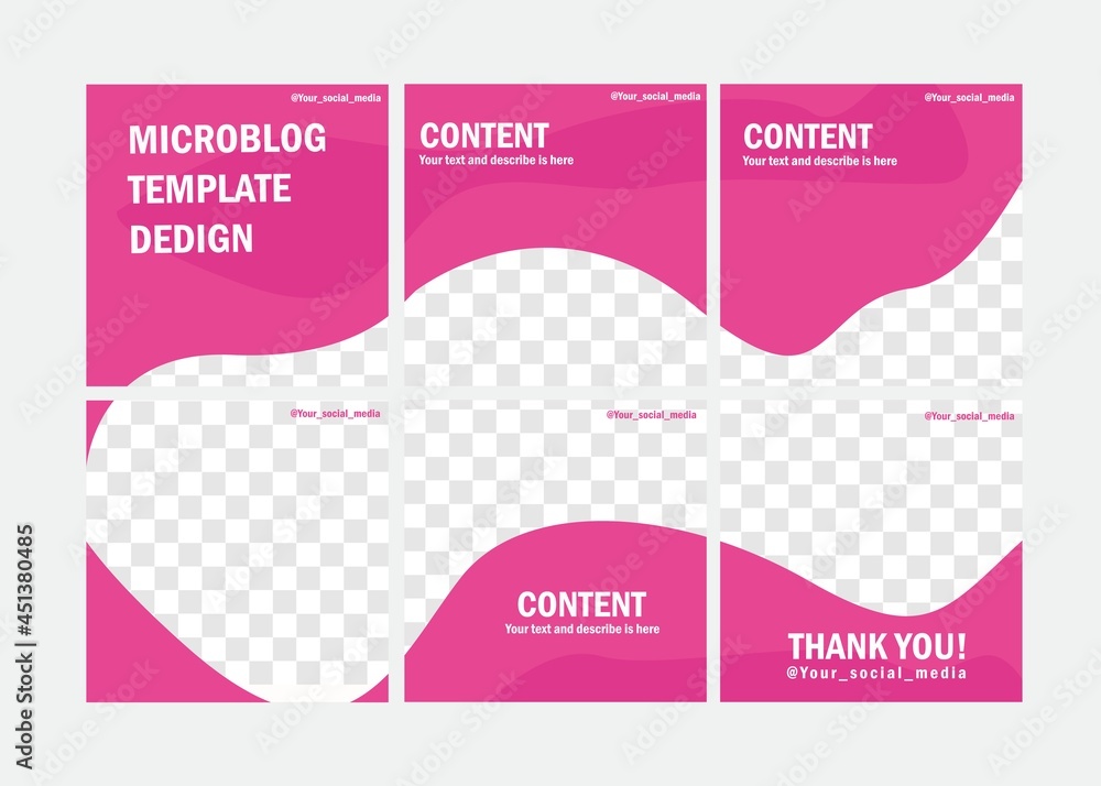 Carousel and microblog design idea. Easy to edit with vector file. Can ...
