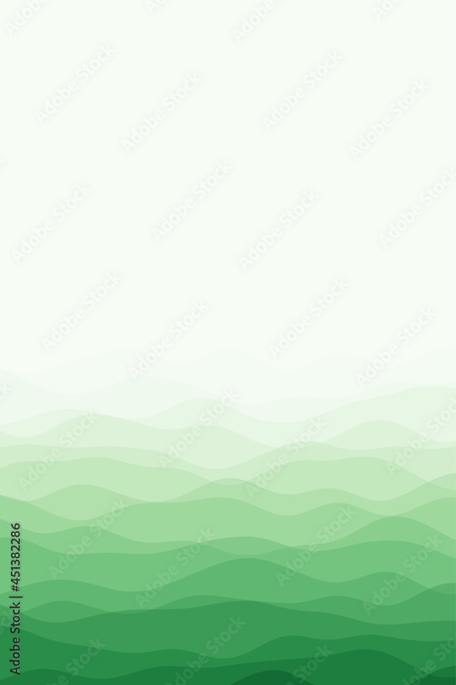 Cover page template. Page template with soft curves in green colors ...